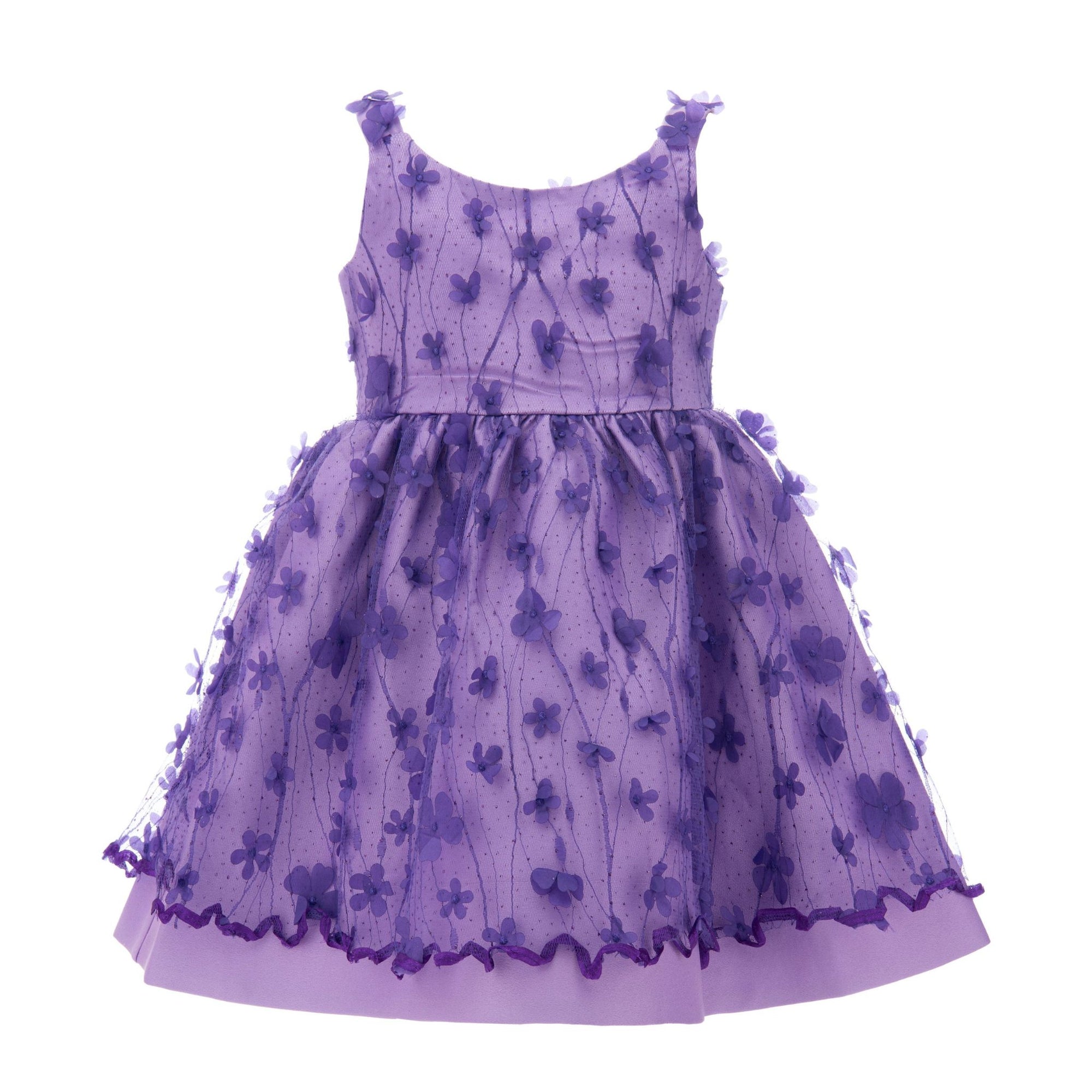 Purple Ravine Floral Dress - Tulleen.com