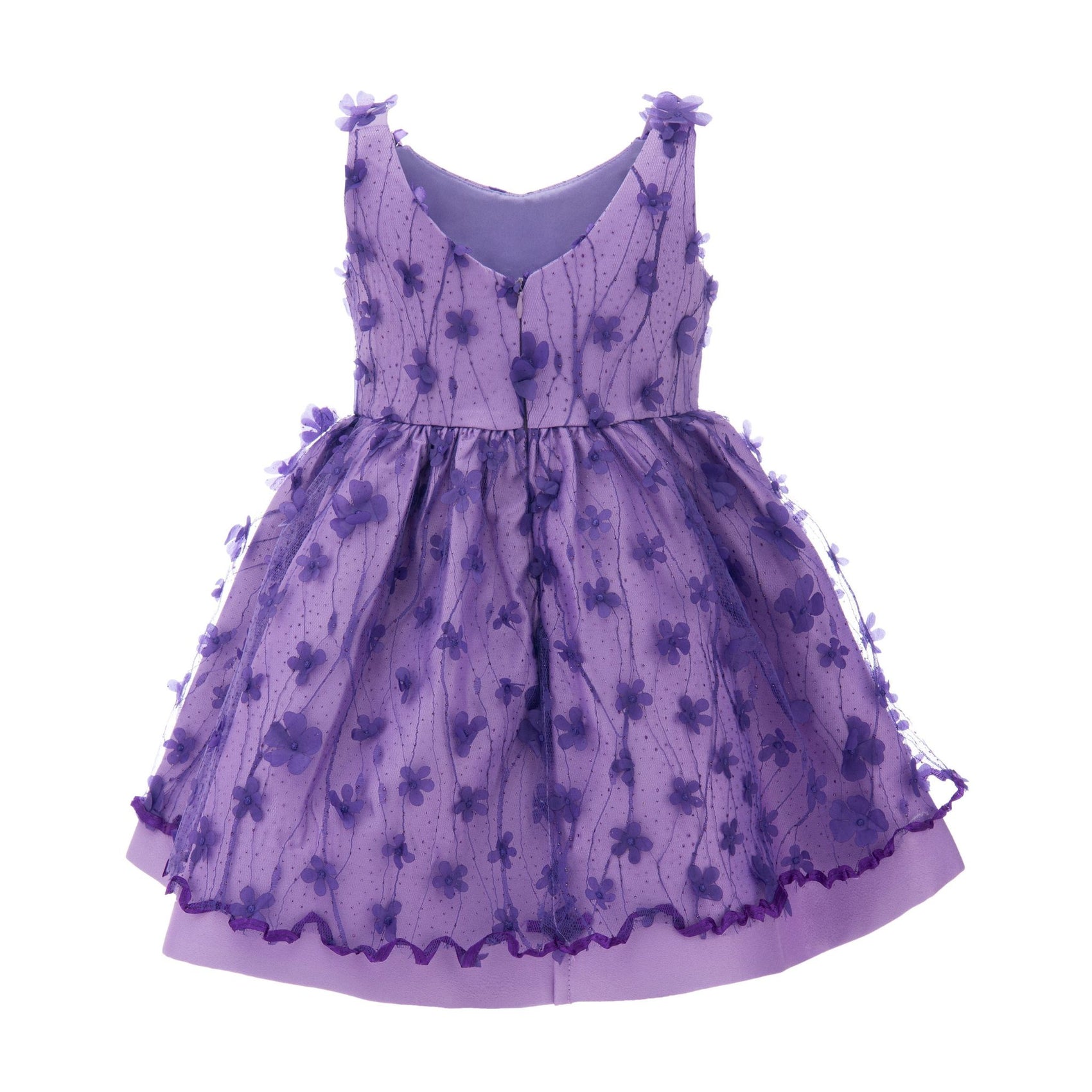 Purple Ravine Floral Dress - Tulleen.com